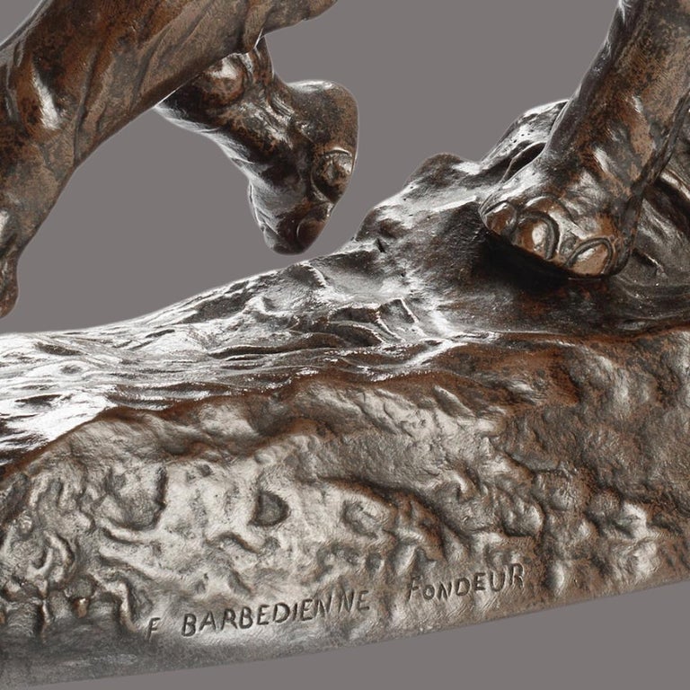 Antoine Louis Barye (Français, 1795-1875) - Un modèle en bronze d ...