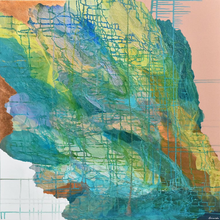 Antoinette Ferwerda - Brids Nest Fern - original mixed media copper ...