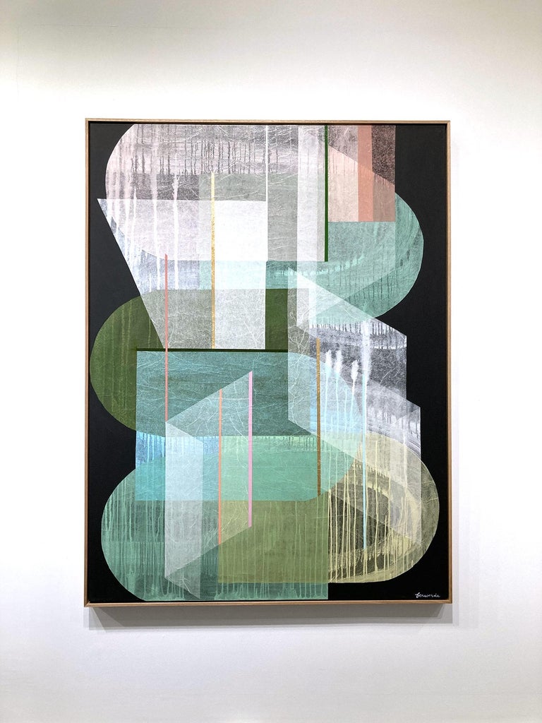 Antoinette Ferwerda - "Emerald Green Gossamer" Colourful Contemporary ...