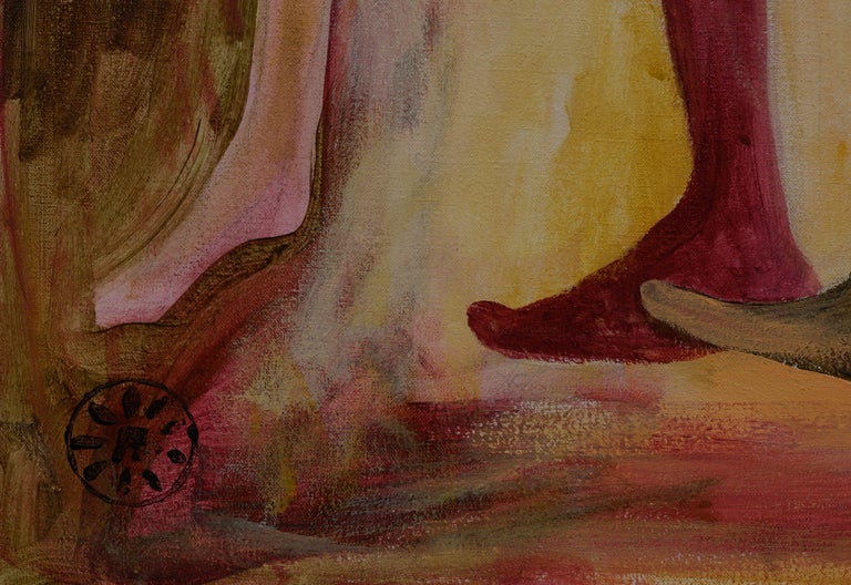 Anton Maliar - Five Running Men, Painting, Acrylic on Canvas For Sale ...