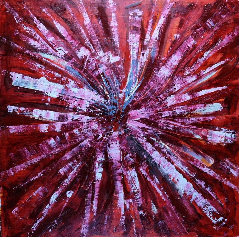 Anton Maliar - Fleur Du Mal, Painting, Oil on MDF Panel For Sale at 1stDibs