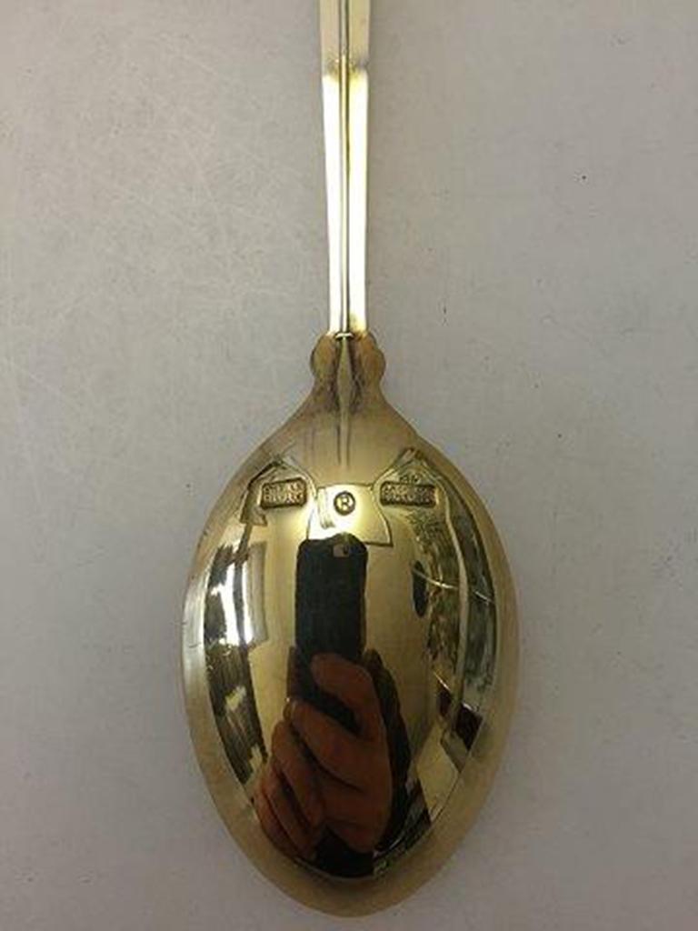 Anton Michelsen Commemorative Spoon in Gilded Sterling Silver from 1898 ...