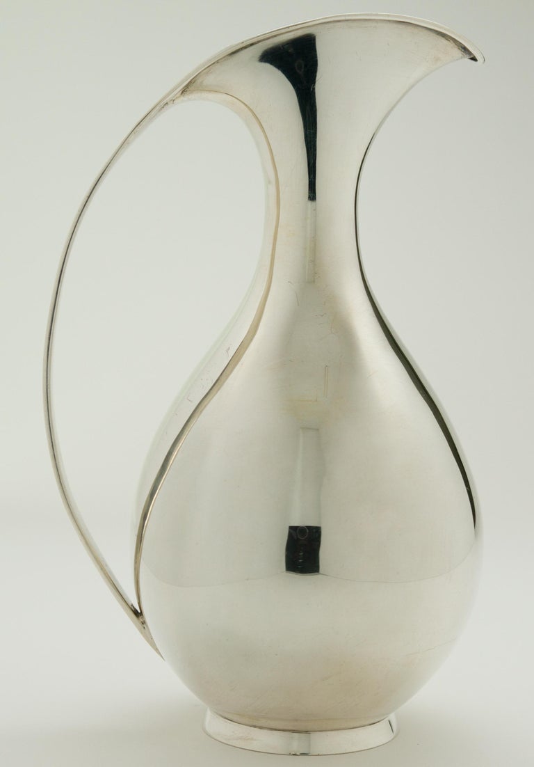 Kay Fisker - Sterling Silver Pitcher "Vinkande" - Anton Michelsen ...