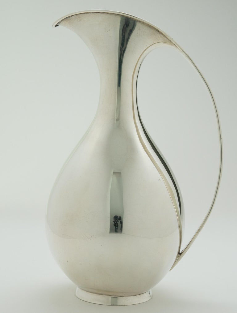 Kay Fisker - Sterling Silver Pitcher "Vinkande" - Anton Michelsen ...