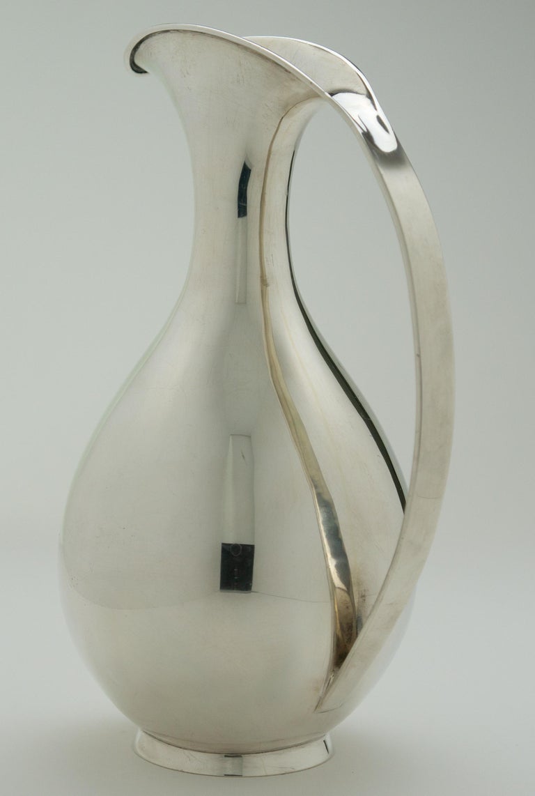 Kay Fisker - Sterling Silver Pitcher "Vinkande" - Anton Michelsen ...