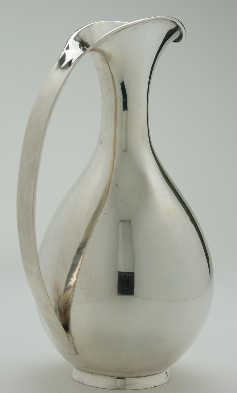 Kay Fisker - Sterling Silver Pitcher "Vinkande" - Anton Michelsen ...