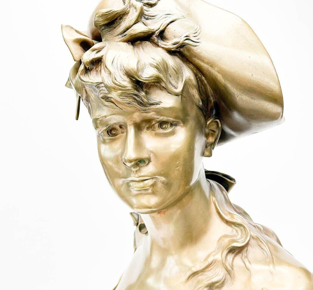 Anton Nelson Austrian Gilt Bronze Portrait Bust Floreal for Tiffany and ...