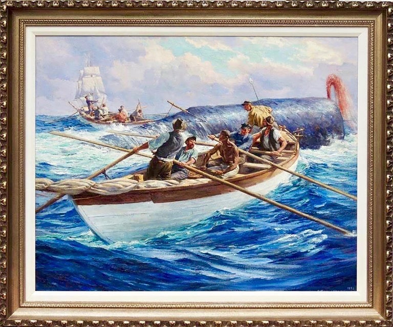 Anton Otto Fischer - Whale Hunting For Sale at 1stDibs