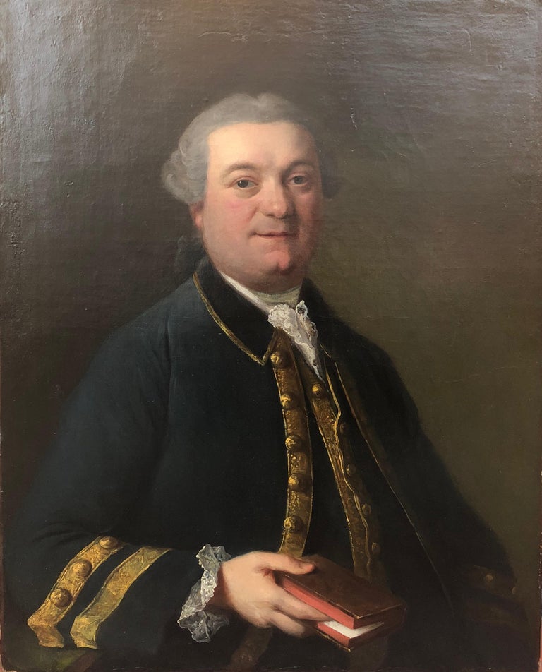 Anton von Maron - Elegant 18th Century Grand Tour Portrait in a Carved ...