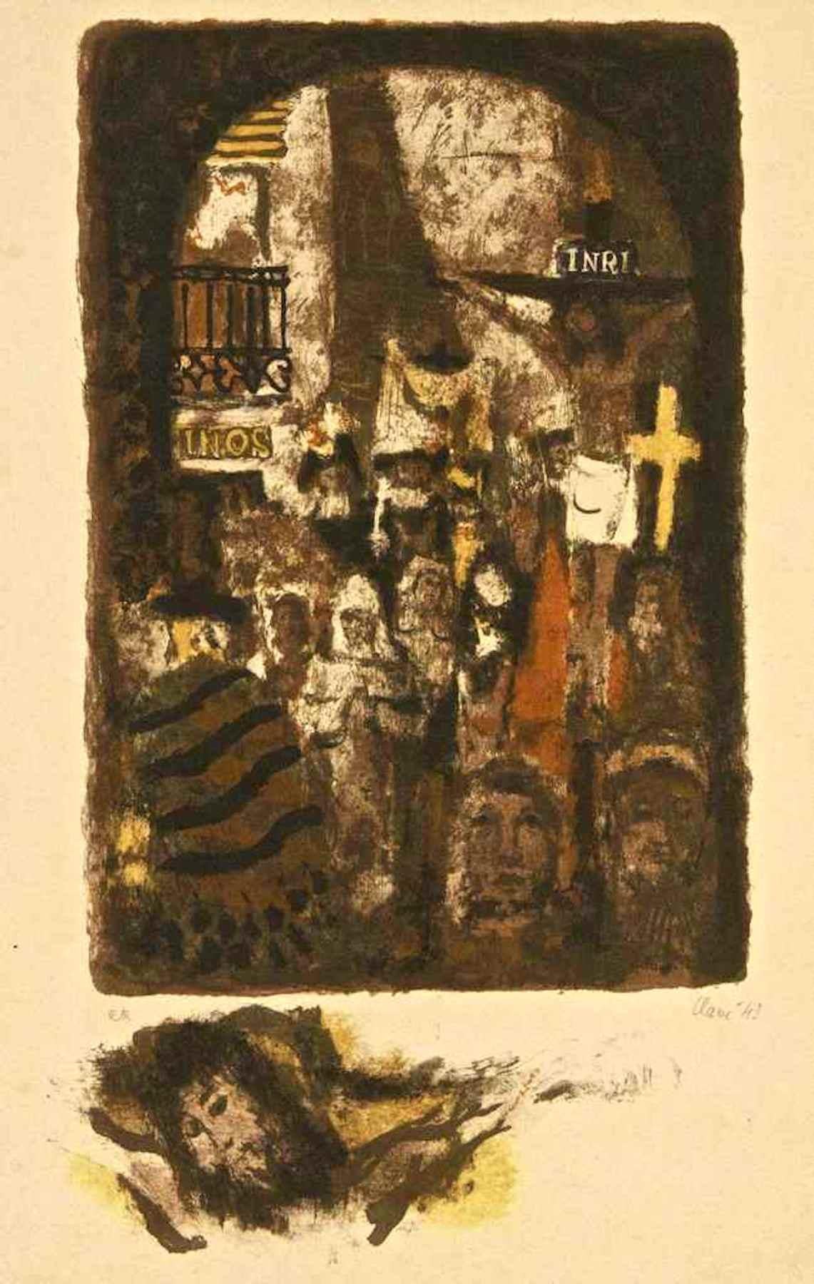 Antoni Clavé - The Procession - Original Lithograph by Antoni Clavé ...