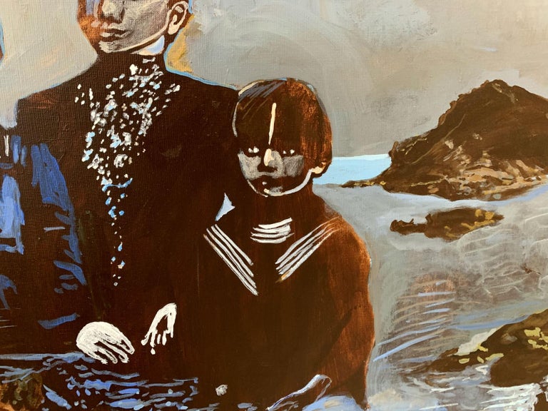 Antoni Fałat - End of Europe - Figurative Acrylic Painting, Polish art ...