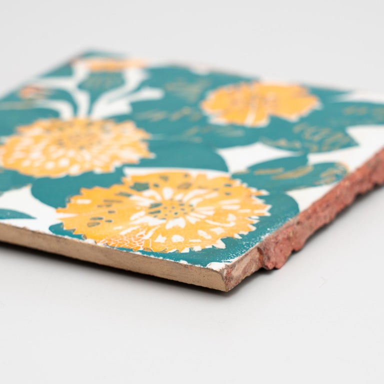 Antoni Gaudi Decorative Ceramic Spanish Tile of Casa Vicens For Sale at ...