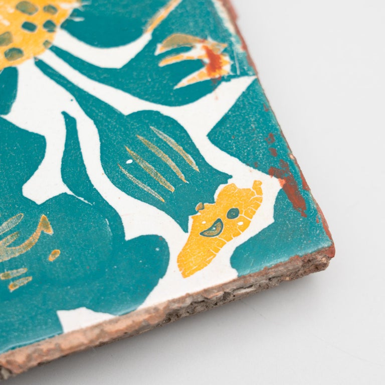 Antoni Gaudi Decorative Ceramic Spanish Tile of Casa Vicens For Sale at ...