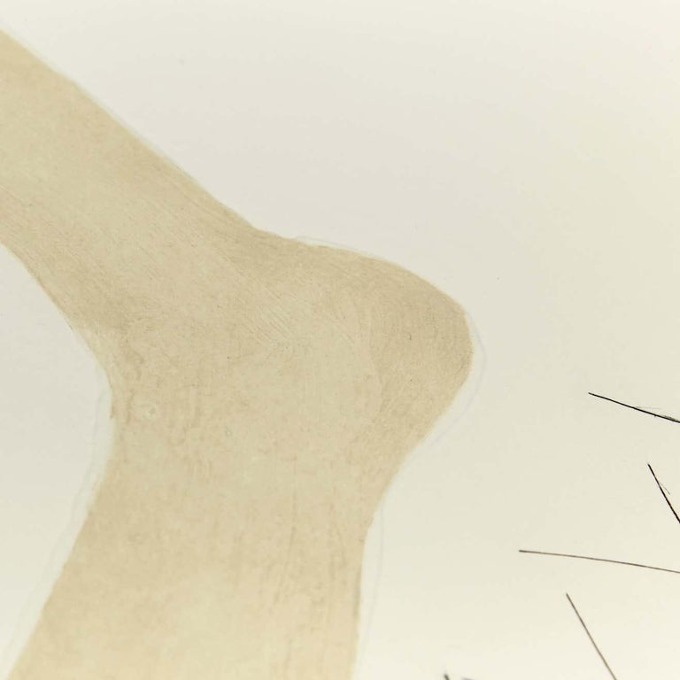 Antoni Tàpies Etching, Mitjó, 1971 For Sale at 1stDibs