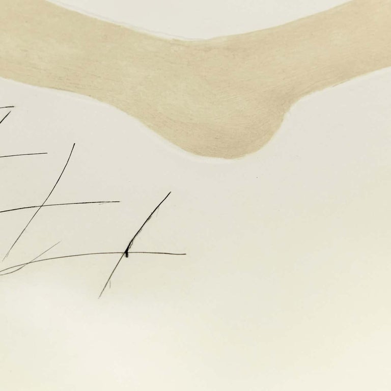 Antoni Tàpies Etching, Mitjó, 1971 For Sale at 1stDibs