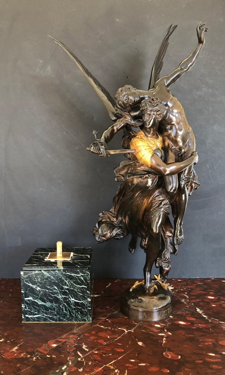 Antonin Mercie, French Gloria Victis 19th Century Bronze Sculpture at ...