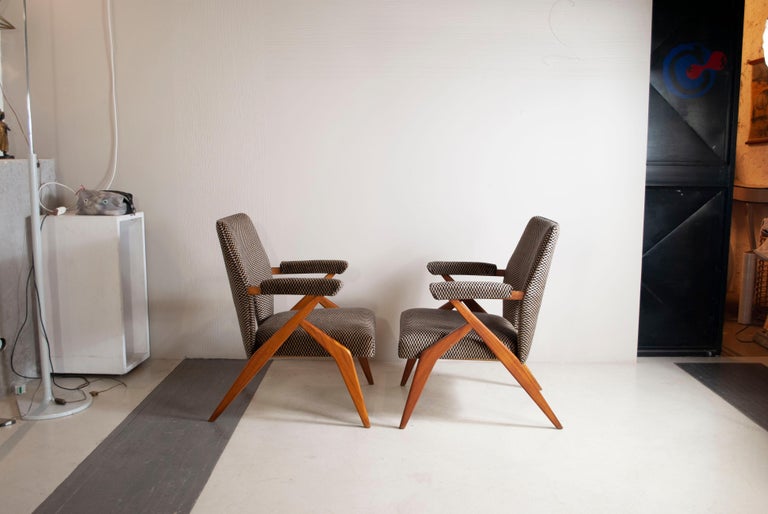 Antonino Gorgone Italian Midcentury Armchairs For Sale at 1stDibs