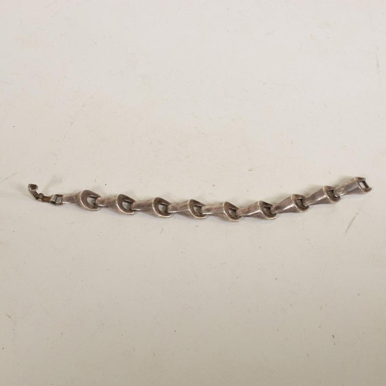 Antonio Belgiorno Silver Bracelet Argentina Modernist Clapper For Sale ...