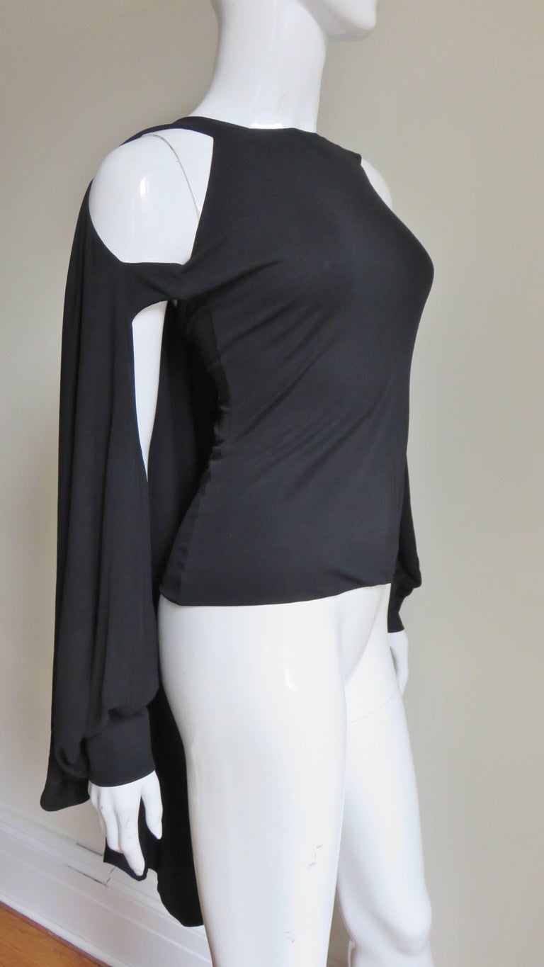 Antonio Berardi New Silk Cut out Cape Top For Sale at 1stDibs | antonio ...