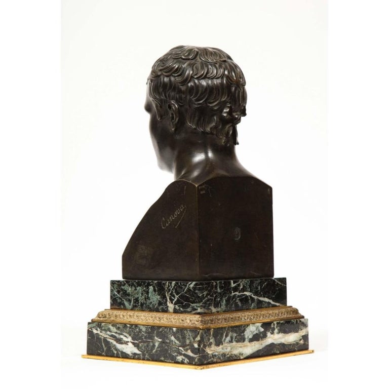 Antonio Canova - Exquisite French Patinated Bronze Bust of Emperor ...