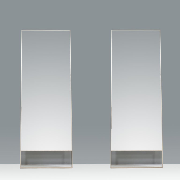 Antonio Citterio for Maxalto B&B Italia Psiche Tall Wall Leaning Mirror ...