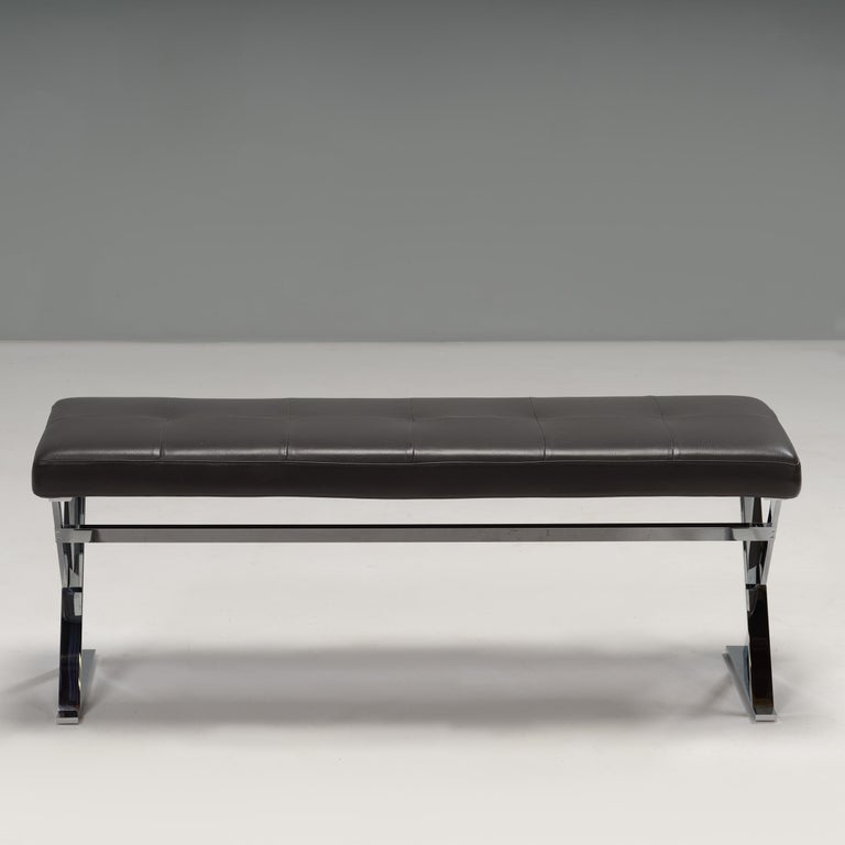 B&B Italia Maxalto by Antonio Citterio Pathos Black Leather Bench, 2013 ...