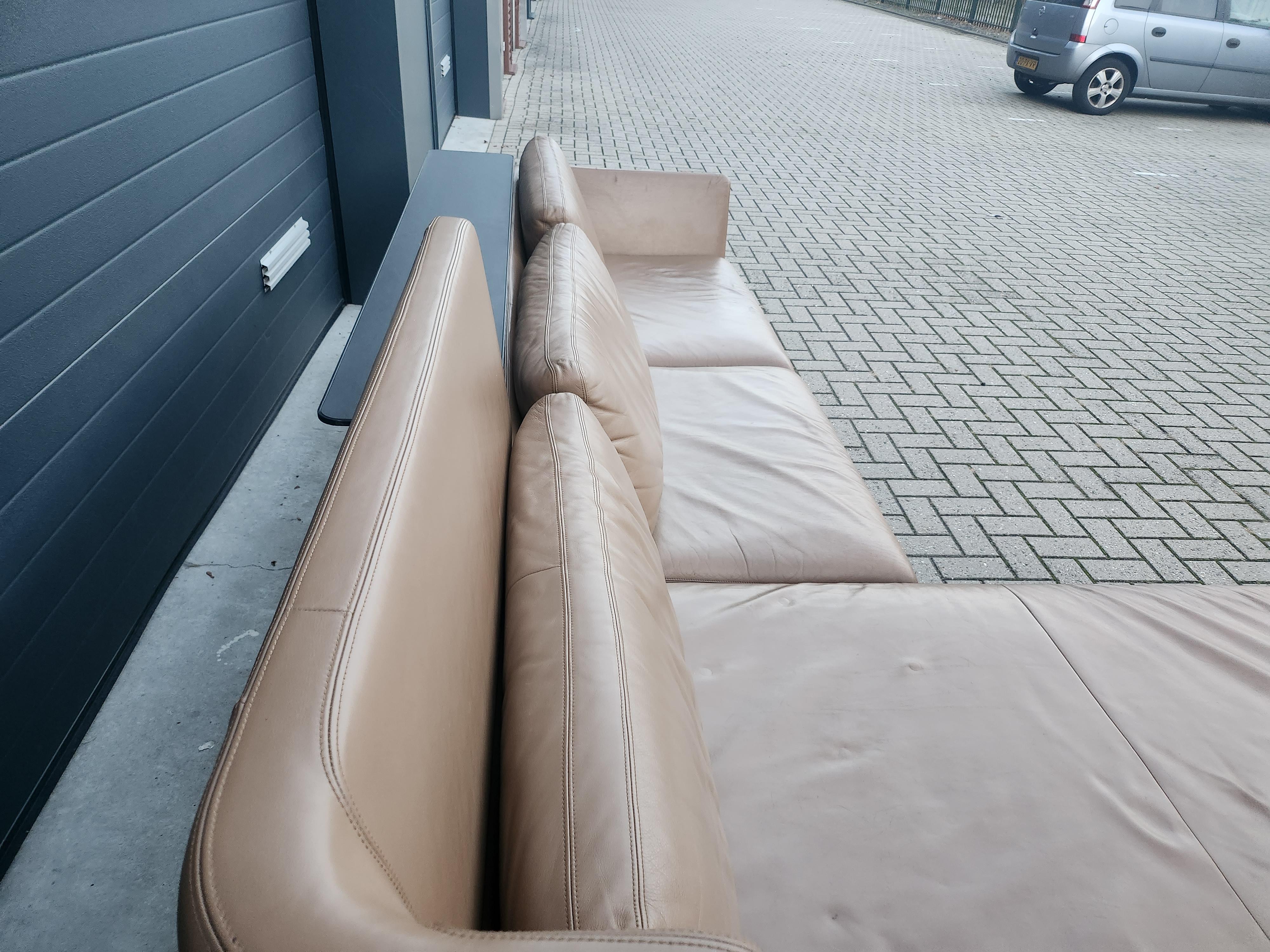 Antonio Citterio for Vitra in Camel Premium leather Suita Sofa For Sale ...