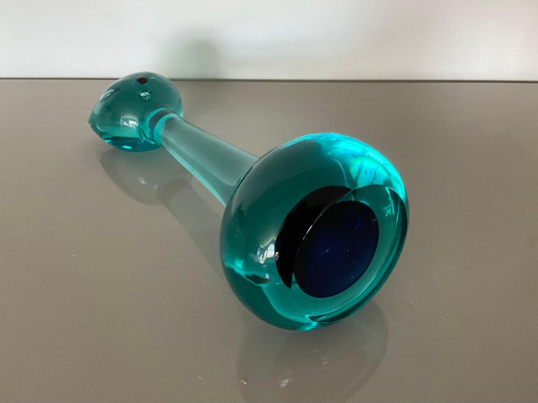 Antonio da Ros Cenedese Murano Hand Blown Glass Cat Sculpture in ...