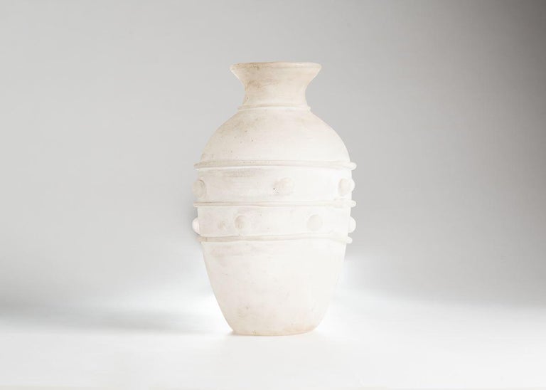 Antonio da Ros for Vetreria Cenadese, Scavo Glass Vase, Italy, 1983 For ...