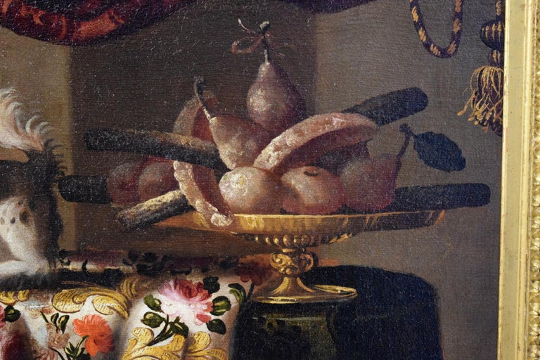 Antonio Gianlisi 18th Century Italian Oil Painting, Still Life with a ...