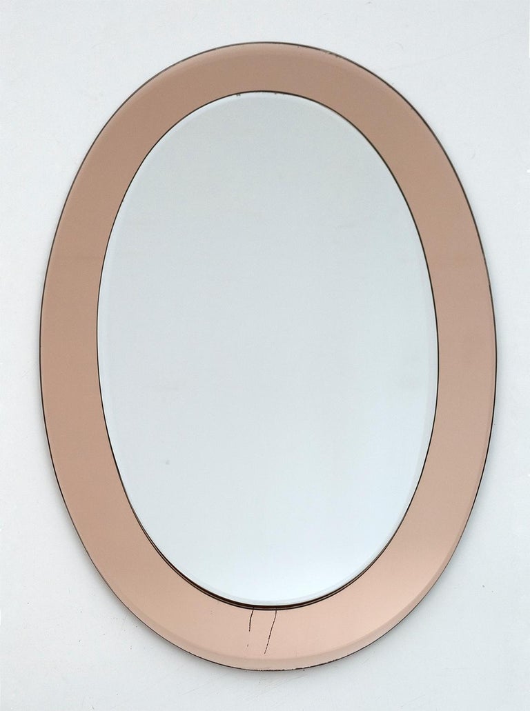 Antonio Lupi Mid-Century Modern Italian Mirror by Cristal Luxor, 1960s ...
