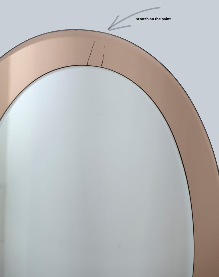 Antonio Lupi Mid-Century Modern Italian Mirror by Cristal Luxor, 1960s ...