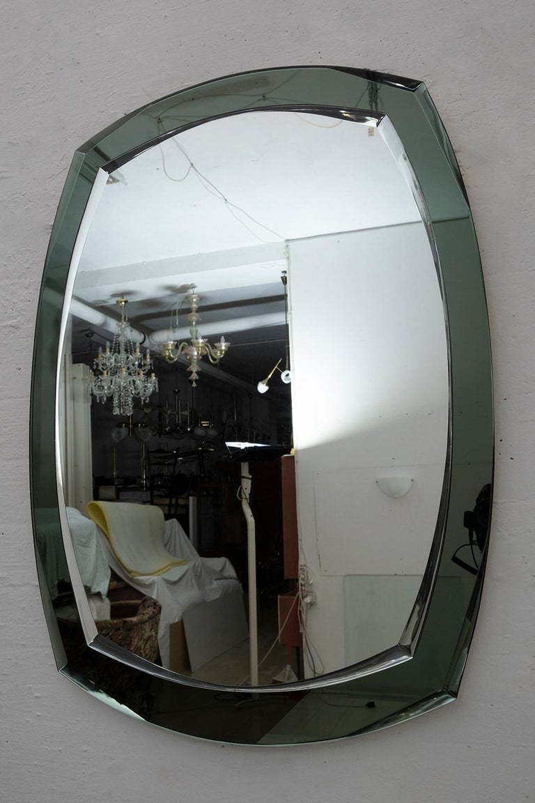 Antonio Lupi Mid-Century Modern Italian Mirror by Cristal Luxor, 1960s ...