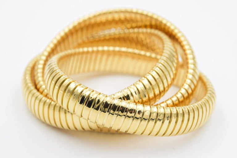 Antonio Papini 18 Karat Yellow Gold Crossover Bracelet, 887BX0060 For ...