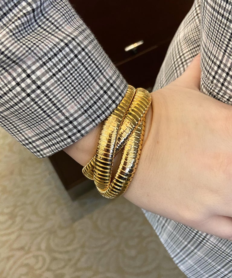 Antonio Papini 18 Karat Yellow Gold Crossover Bracelet, 887BX0060 For ...
