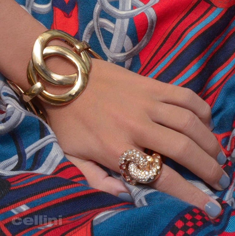 Antonio Papini 18kt Yellow Gold Link Bracelet For Sale at 1stDibs