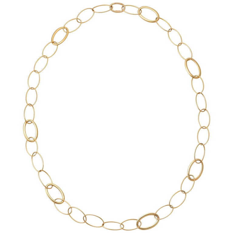 Antonio Papini Yellow Gold Link Chain Necklace at 1stDibs | antonio ...