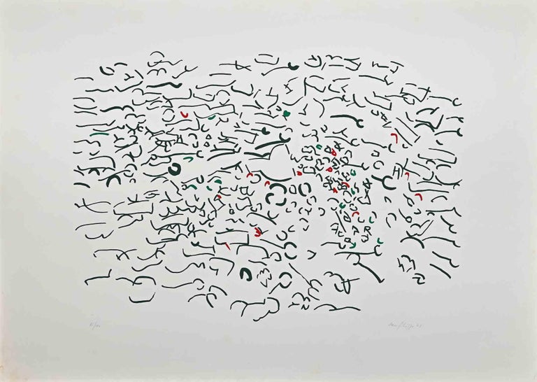 Antonio Sanfilippo - Abstract Composition - Lithograph by Antonio ...