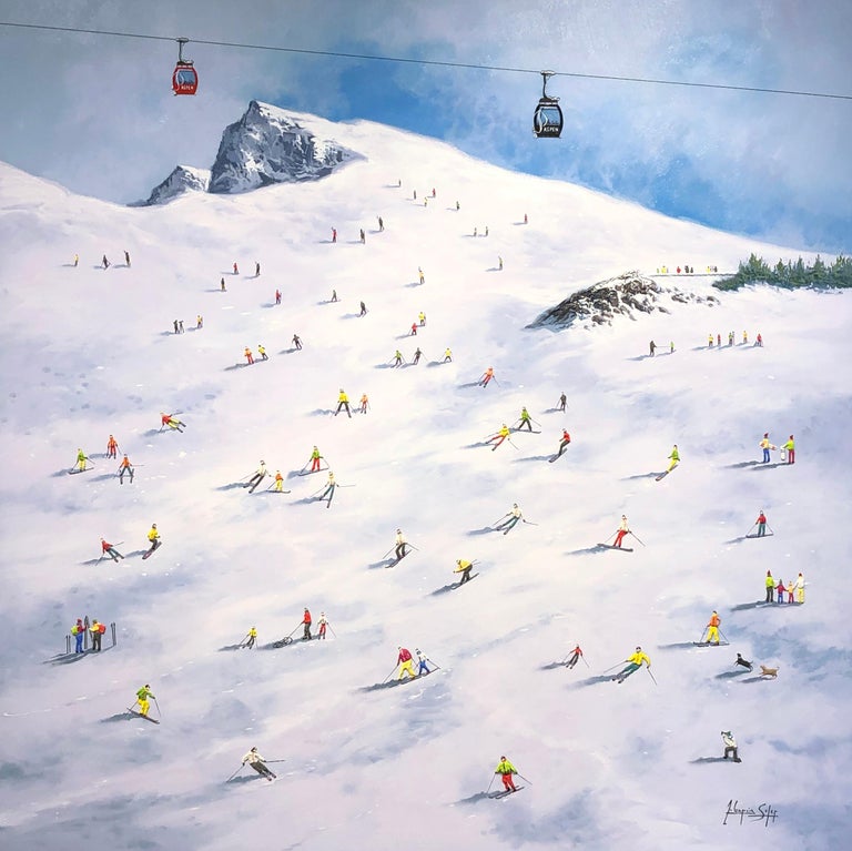 Antonio Soler - Antonio Soler, "Cliffhanger", Textured Winter Ski Snow ...