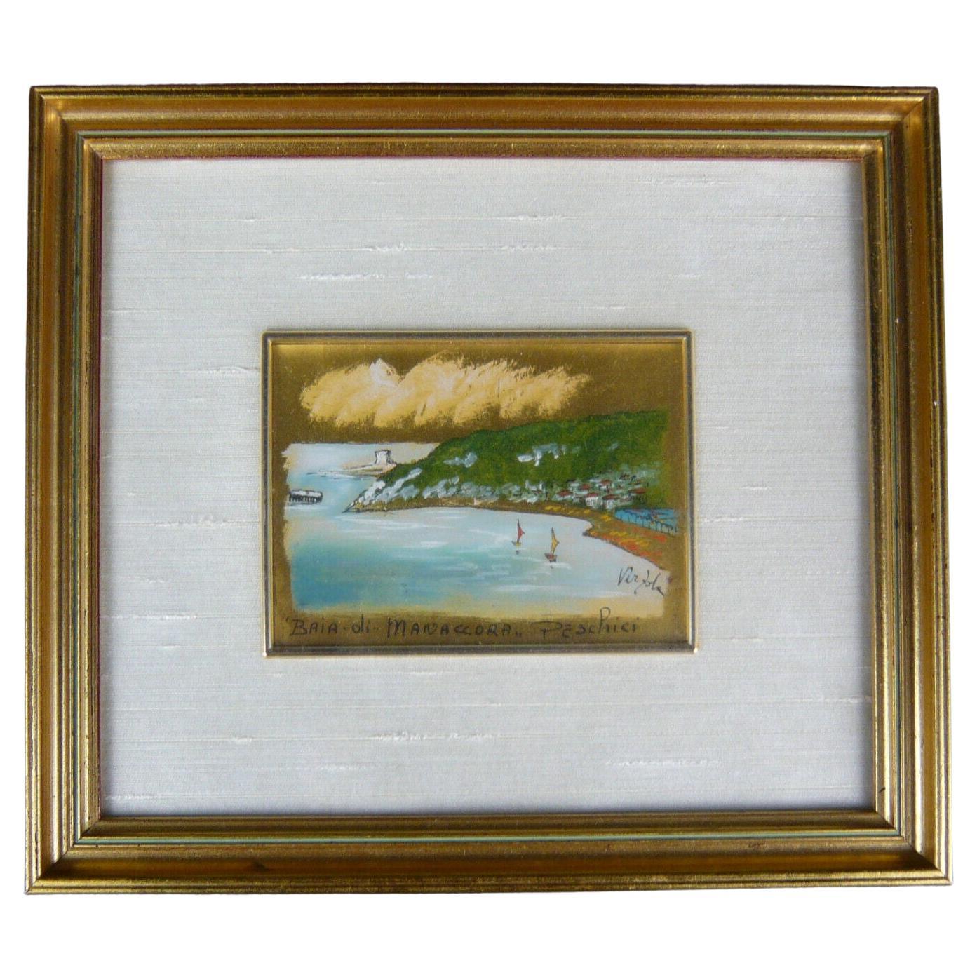 Antonio Verzola "Baia di Manaccora" Peschici 1987 - Painting on 985 ...
