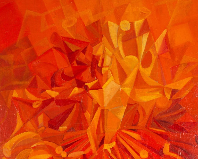 Antonius Raemaekers 1959 Signed "Ballerina" Cubist Oil on Canvas ...