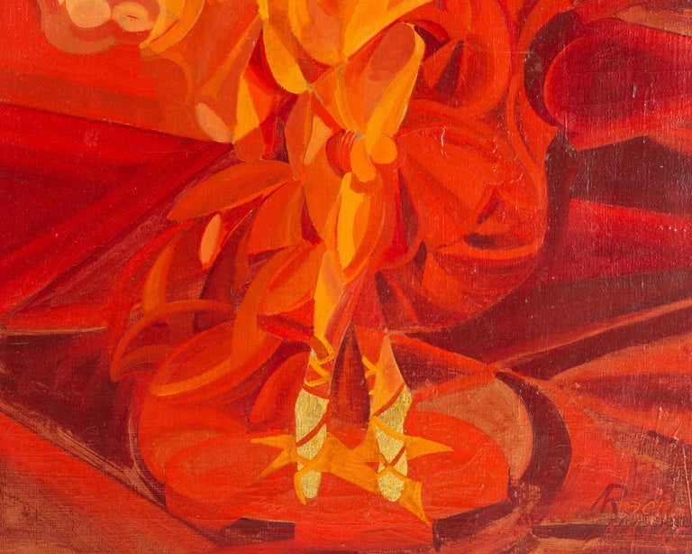 Antonius Raemaekers 1959 Signed "Ballerina" Cubist Oil on Canvas ...