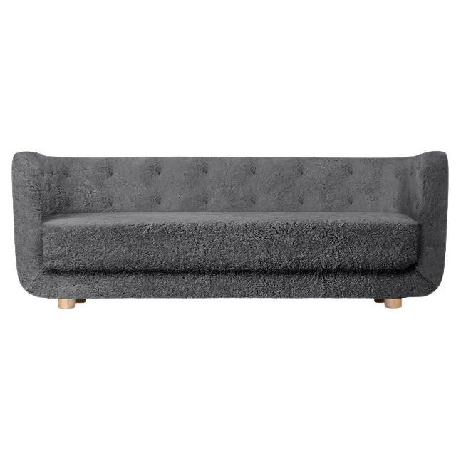 Sentient Long Wool Sofa in Icelandic Sheepskin and Reclaimed Oak For ...