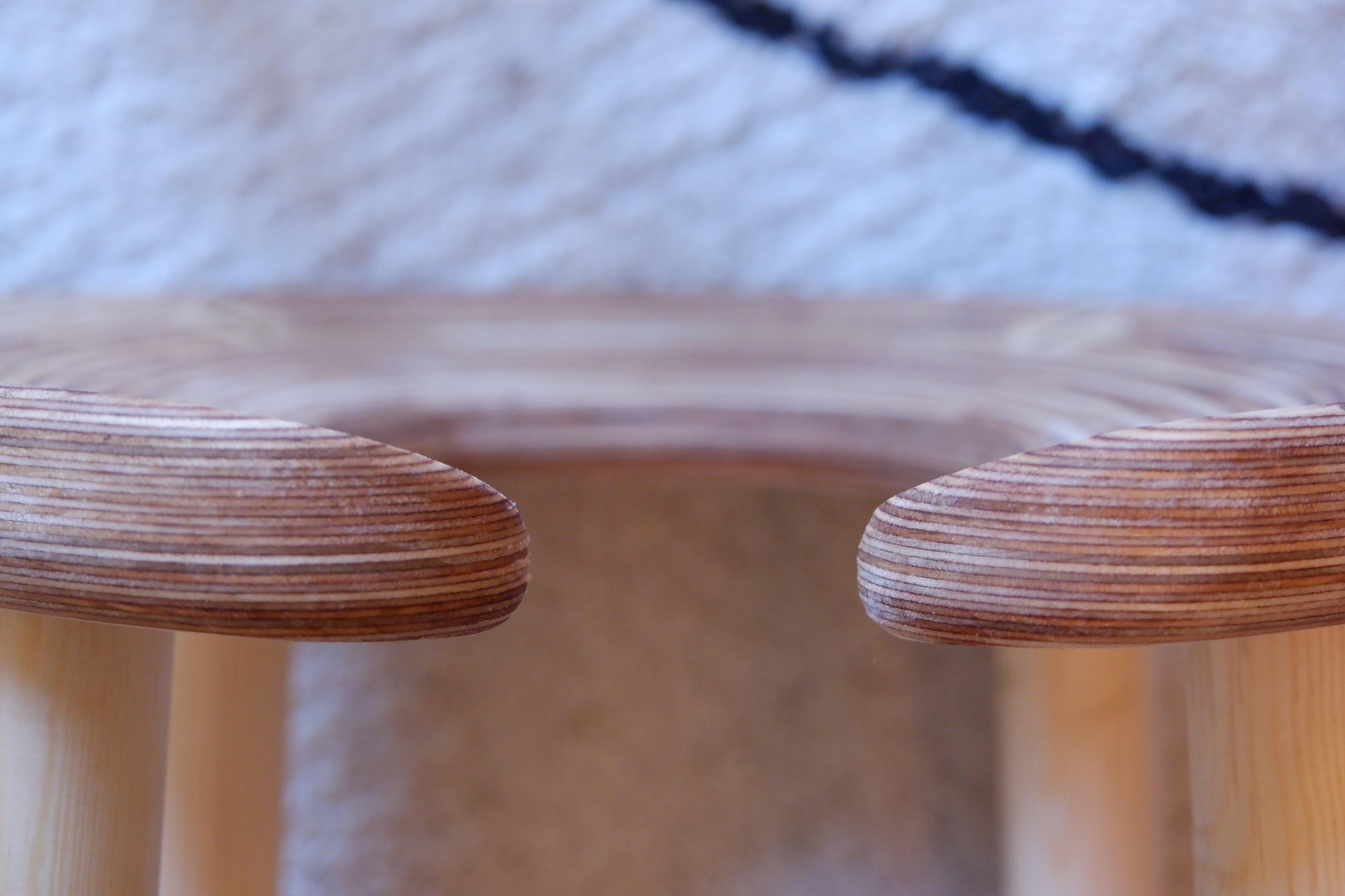 Antti Nurmesniemi, Set of Four Sauna Stools, Designed for the Palace Hotel, Hels For Sale at ...