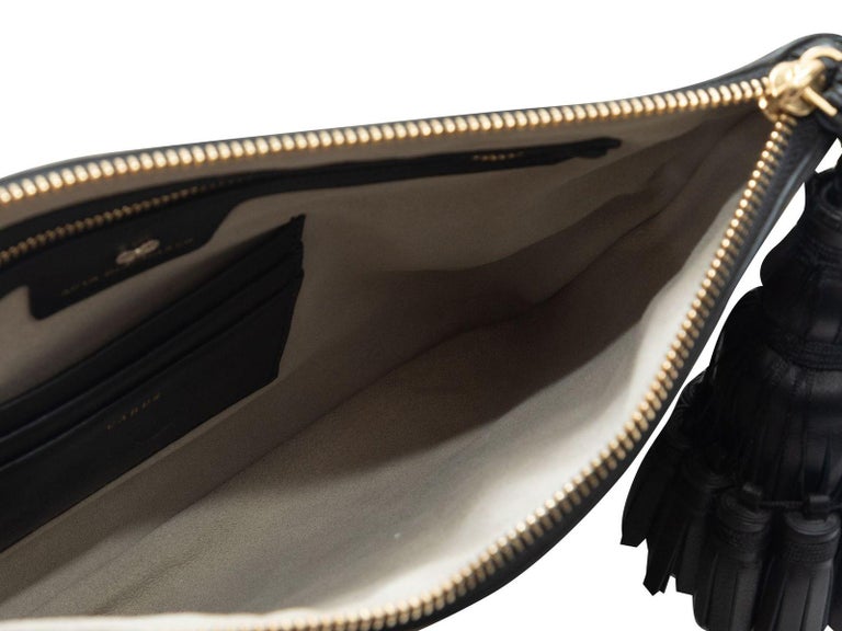 Anya Hindmarch Black and Multicolor Allover Sticker Print Clutch For ...