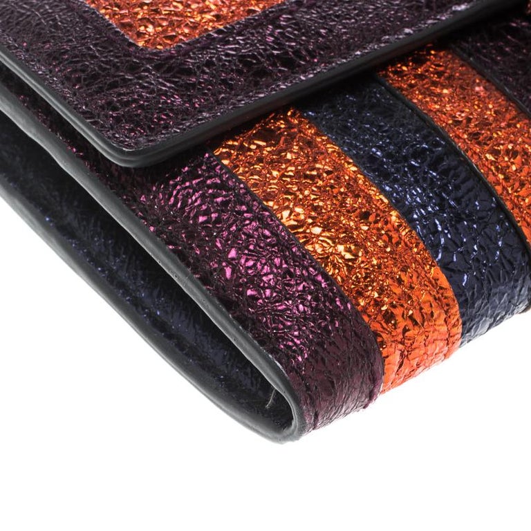 Anya Hindmarch Multicolor Ceramic Effect Patent Leather Continental ...