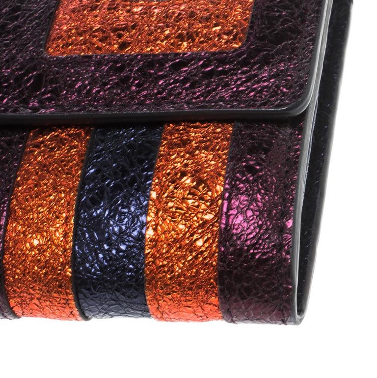 Anya Hindmarch Multicolor Ceramic Effect Patent Leather Continental ...