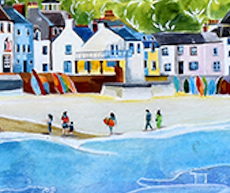 Anya Simmons - Kingsand, Cornwall, Cornish Art, Bright Seascape Town ...