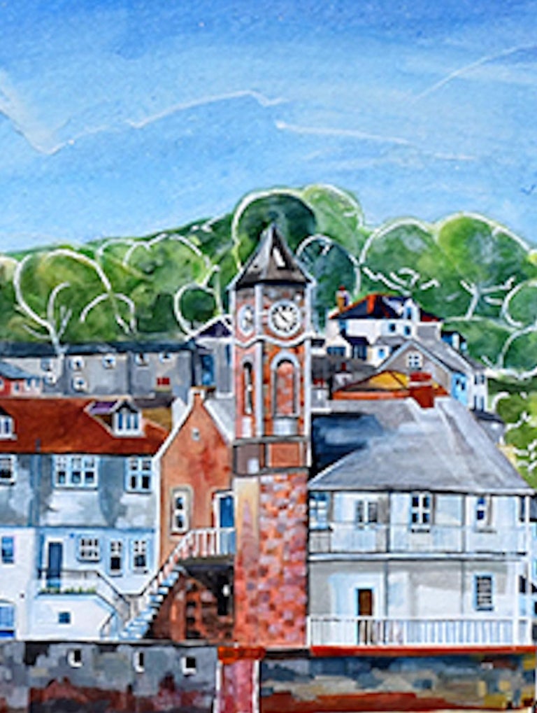 Anya Simmons - Kingsand, Cornwall, Cornish Art, Bright Seascape Town ...