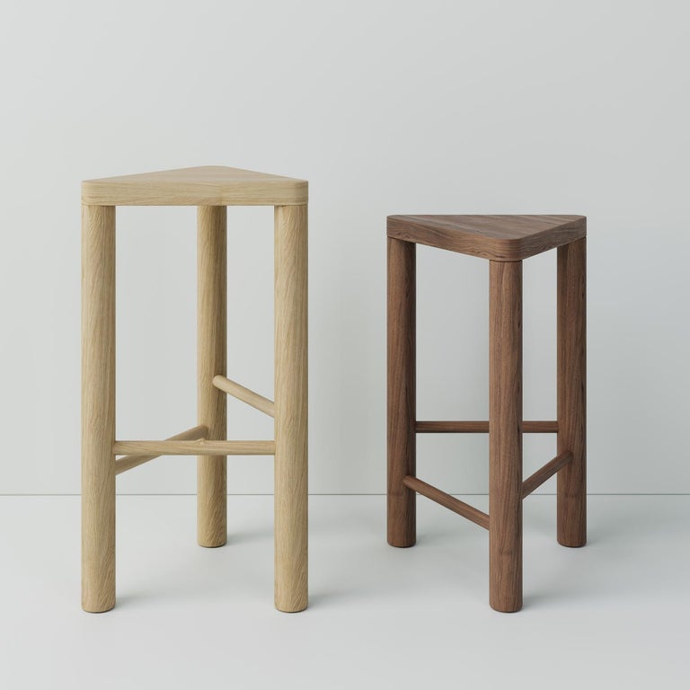 "Anyday Bar Stool" Wood Stool, designed by Ivan Voitovych for oitoproducts For Sale at 1stDibs